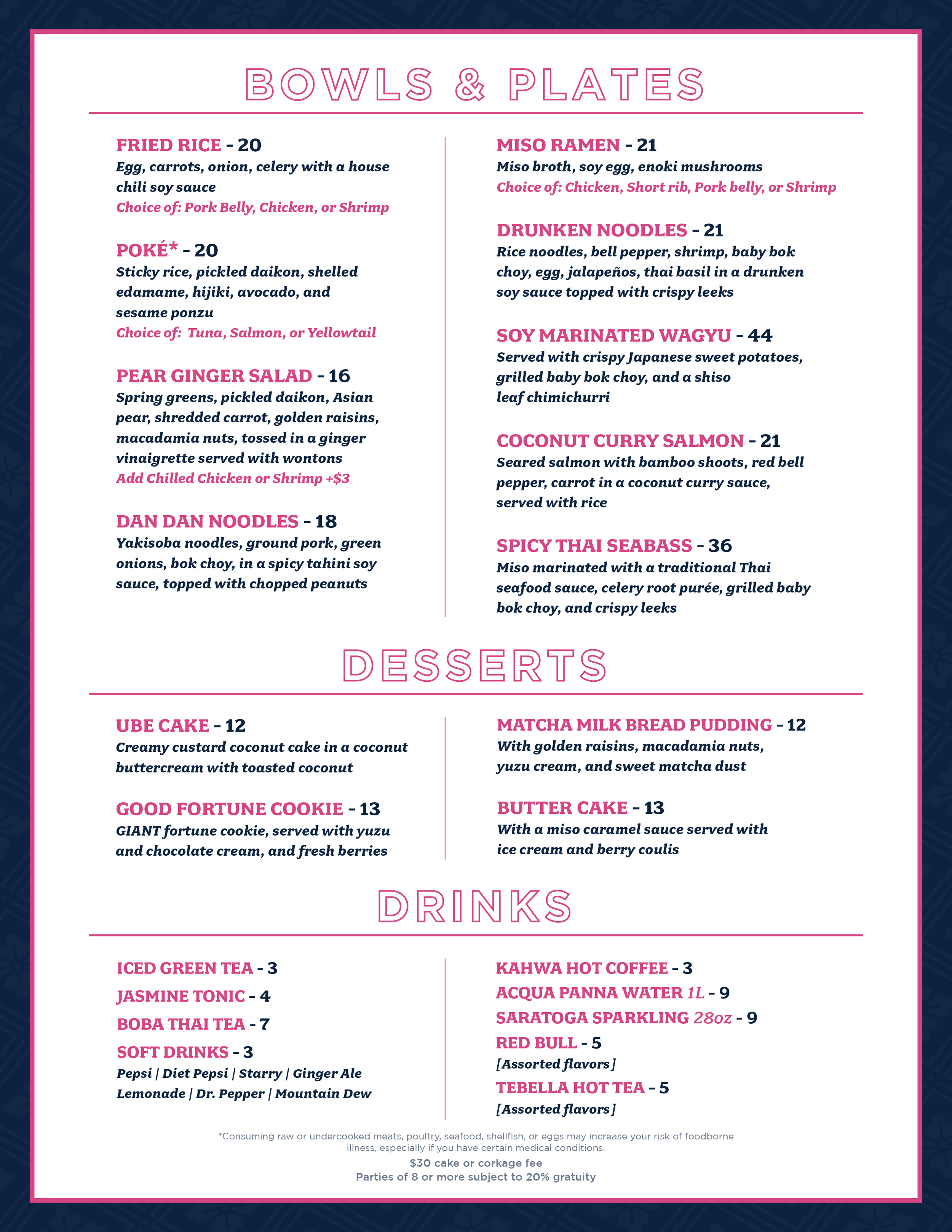 Food Menu — Good Fortune St.Pete