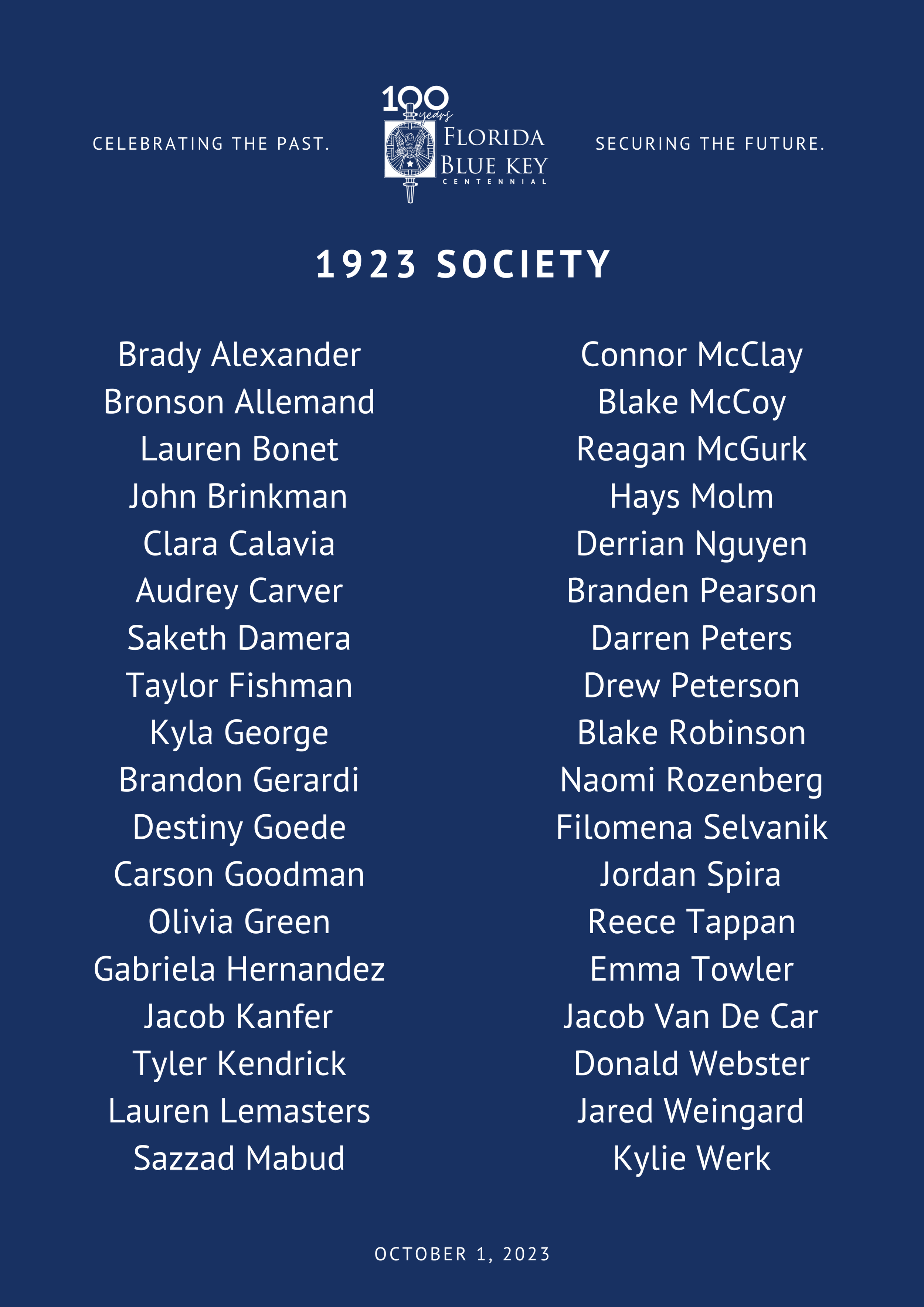 Centennial — Florida Blue Key