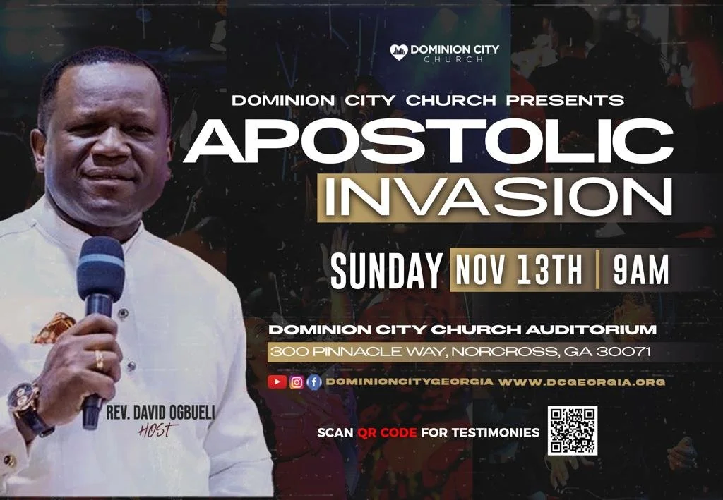 EVENTS — DOMINION CITY CHURCH