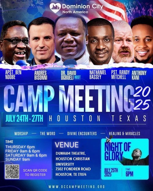 EVENTS — DOMINION CITY CHURCH