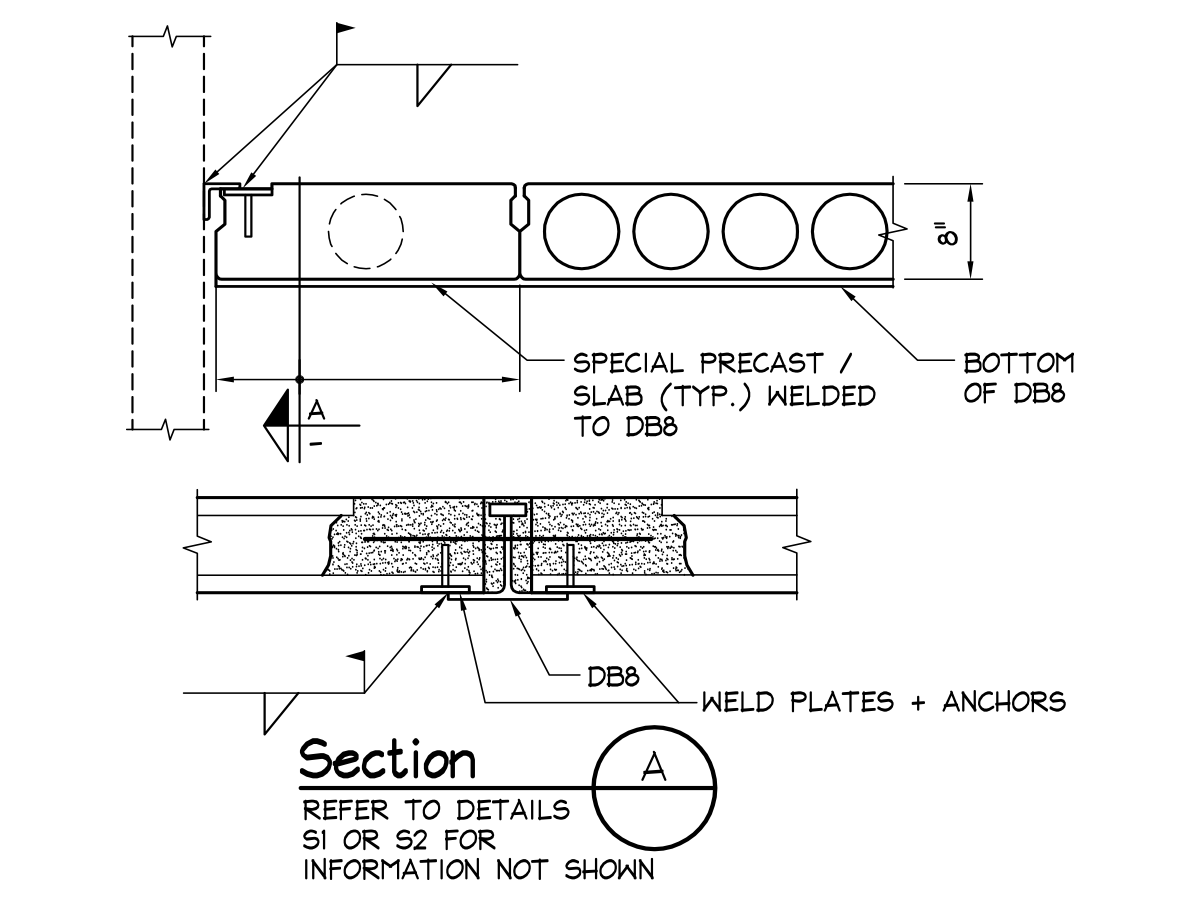 Typical Sections GIRDER-SLAB® system