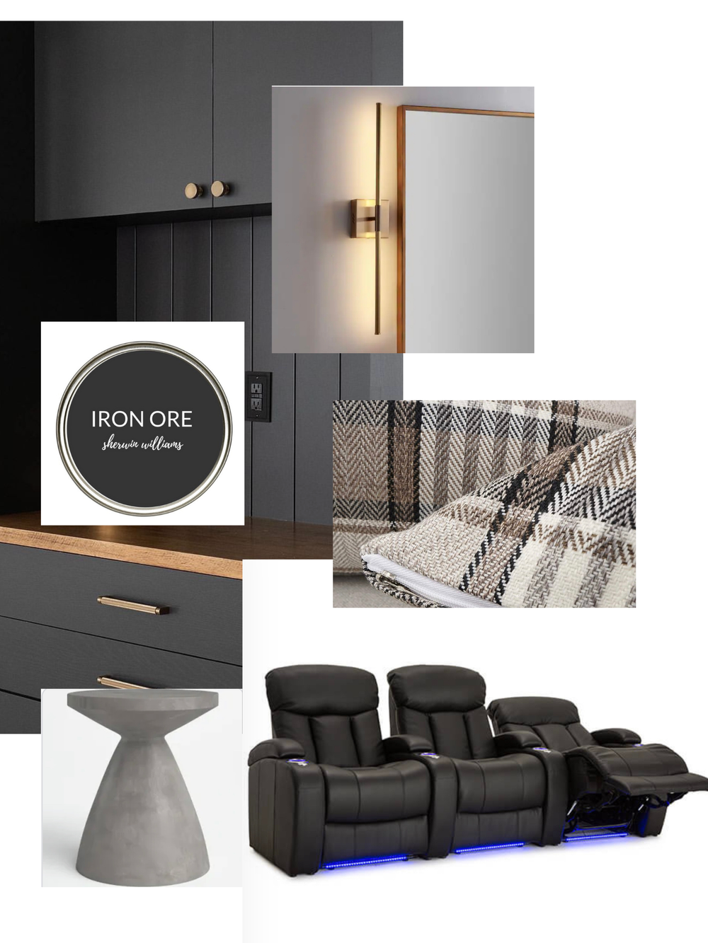 The Movie Room Plan and Paint — Quale House