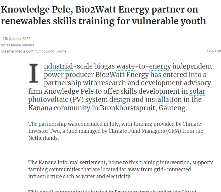 Media — Knowledge Pele | Implementing Research Led Development