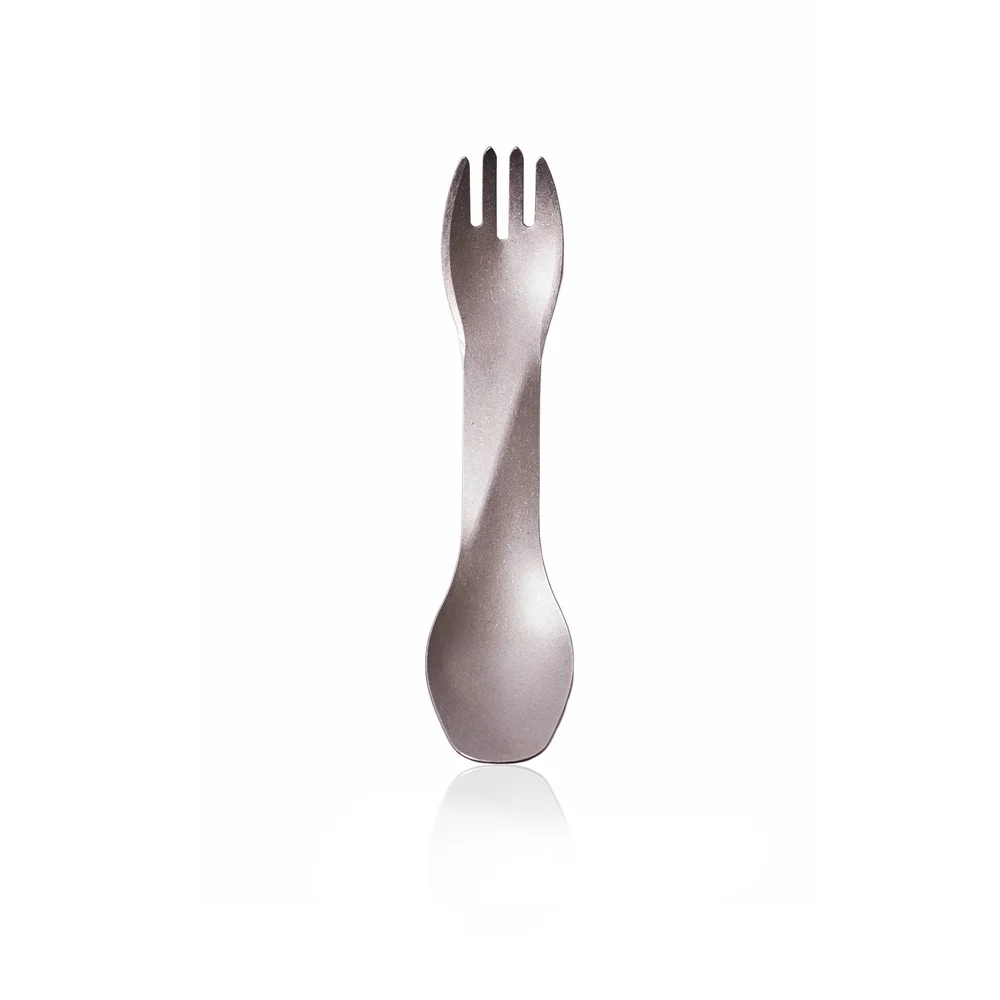 The civilized, miniature, combination fork and spoon (spork) -- the ...