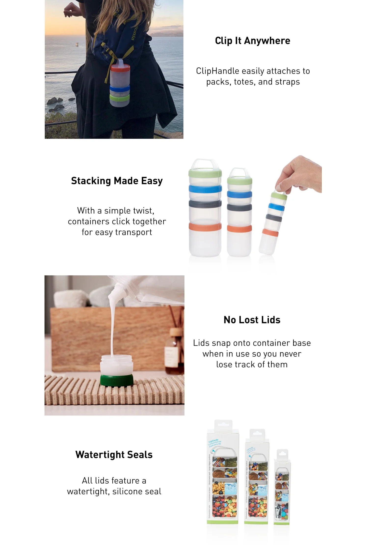 humangear Stax is a modular storage system -- stacking containers that ...