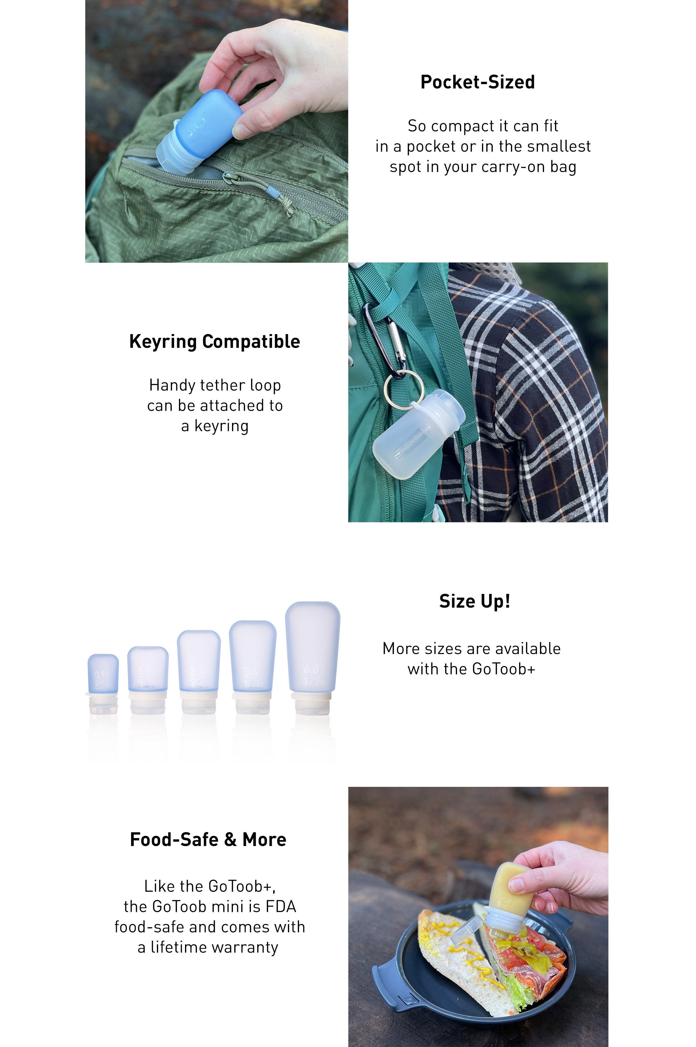 GoToob Mini 3-Pack — humangear I Durable, Eco-Friendly Reusable Products