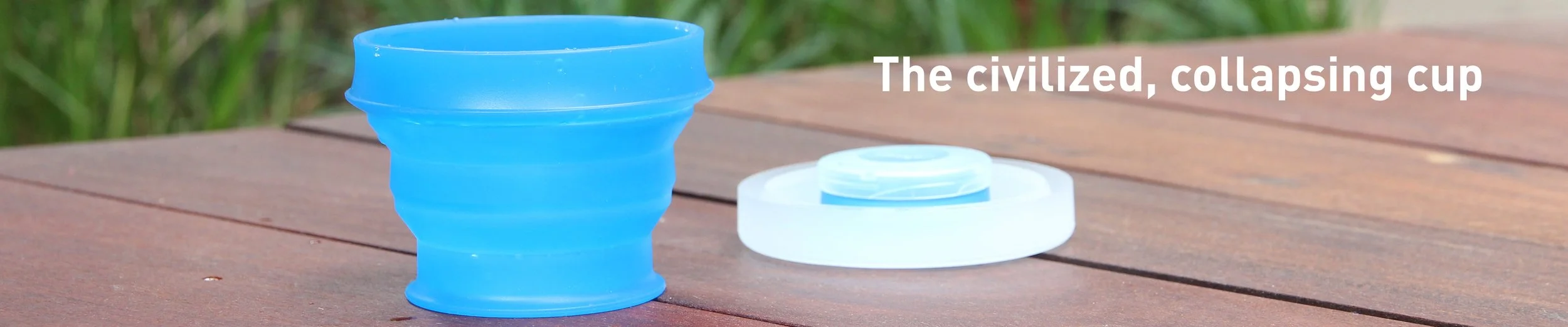 humangear's GoCup is a silicone travel cup that collapses down for easy ...