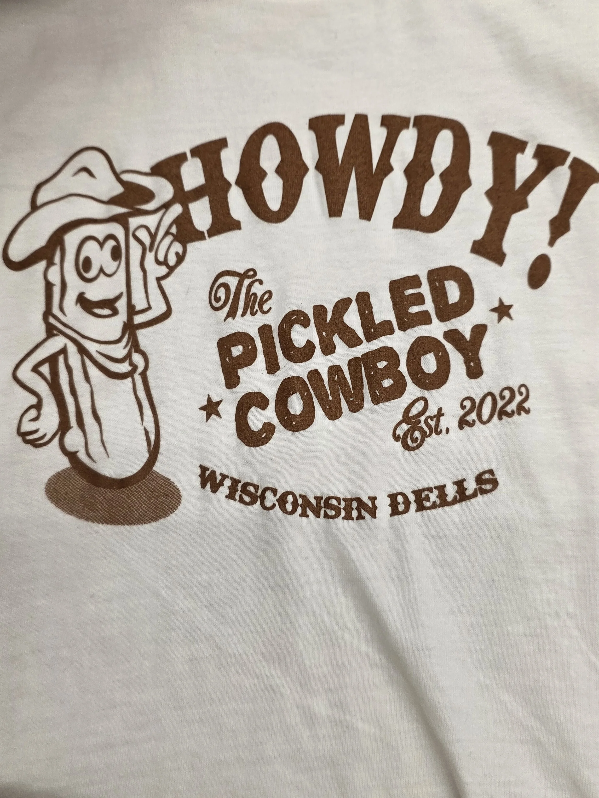 Kids Howdy Pickle Cowboy Tee — The Pickled Cowboy