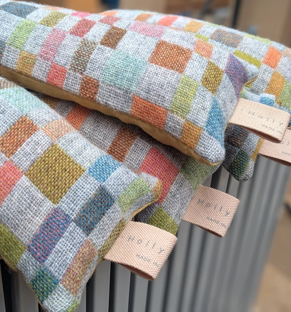 MORSE CODE LOVE BLANKET. Batch #2 — Holly Berry Woven Textiles