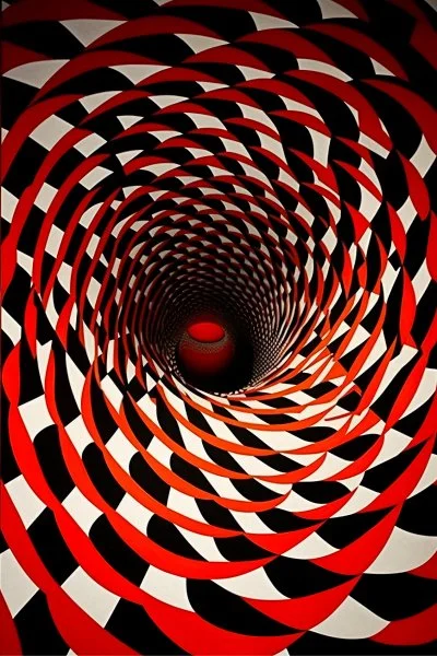 009 Space of Optical Illusion | Large Size Poster | PRINTABLE ...