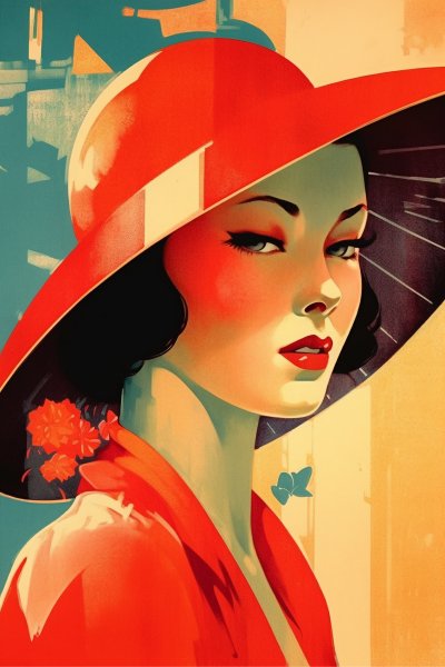 004 Elegant Female Poster | Large Size Poster | PRINTABLE Downloadable ...