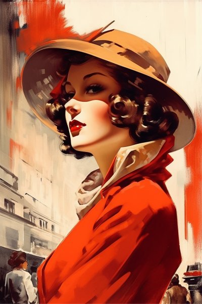 002 Elegant Female Poster | Large Size Poster | PRINTABLE Downloadable ...