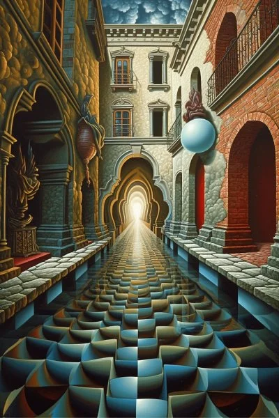 004 Surreal Perspective Illusion | Large Size Poster | PRINTABLE ...