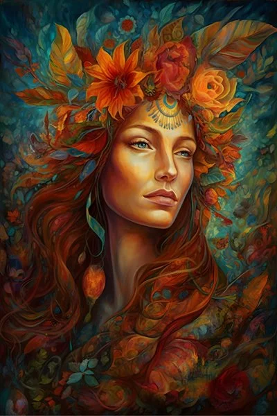 008 Folklore Female Portrait | Large Size Poster | PRINTABLE ...