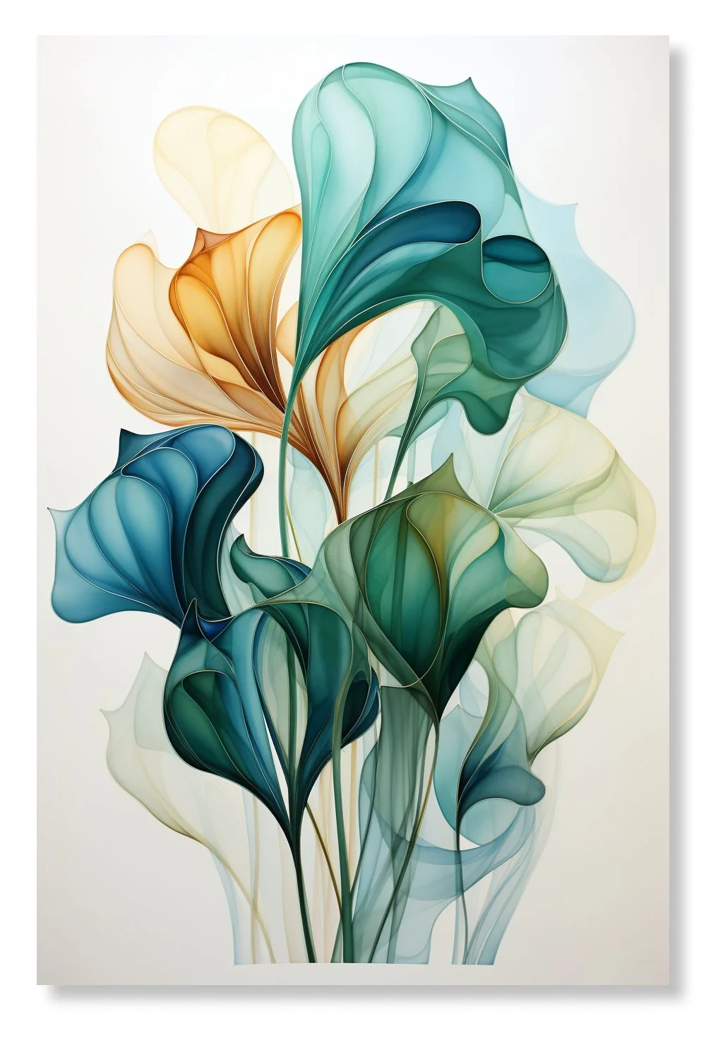 010 Organic Beauty of Plant Forms | Large Size Poster | PRINTABLE ...