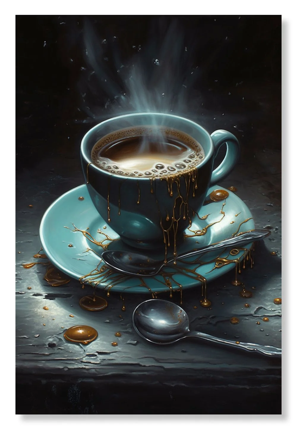 Espresso Displacement Surrealism — High Resolution 300 DPI Downloads ...