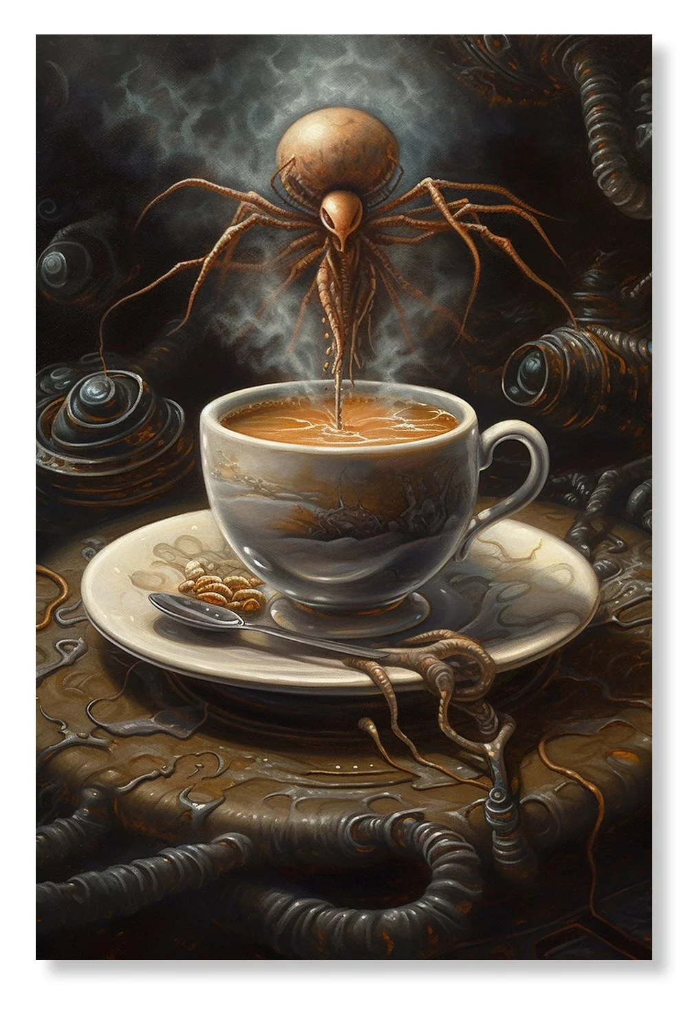 Espresso Displacement Surrealism — High Resolution 300 DPI Downloads ...