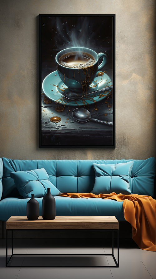 004 Espresso Displacement Surrealism | Large Size Poster | PRINTABLE ...