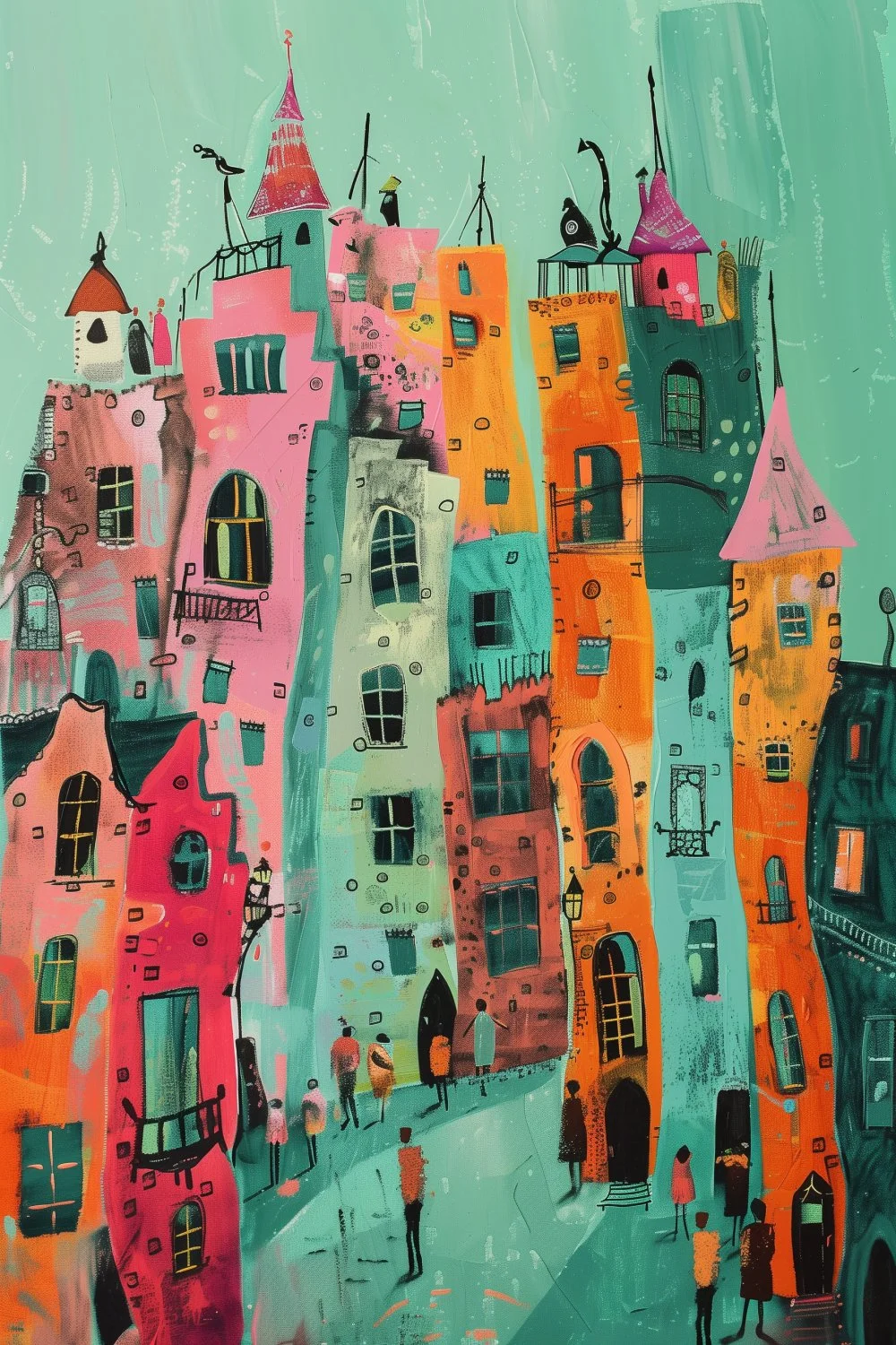760 Whimsical Townscape Wonders — Nikolay Panov
