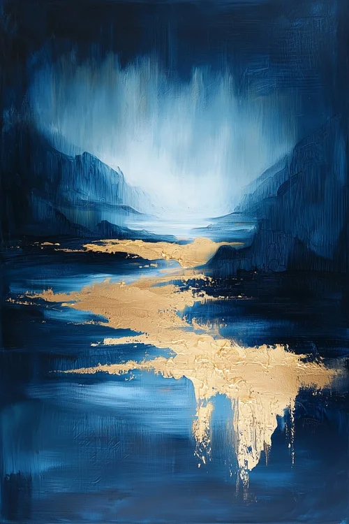 925 Navy Blue and Gold - High Resolution Image — Nikolay Panov