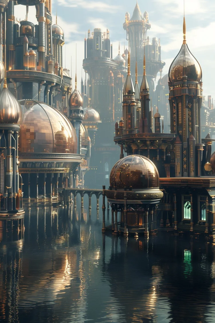 684 Sunset Over Copper Spires - High-Resolution Image — Nikolay Panov