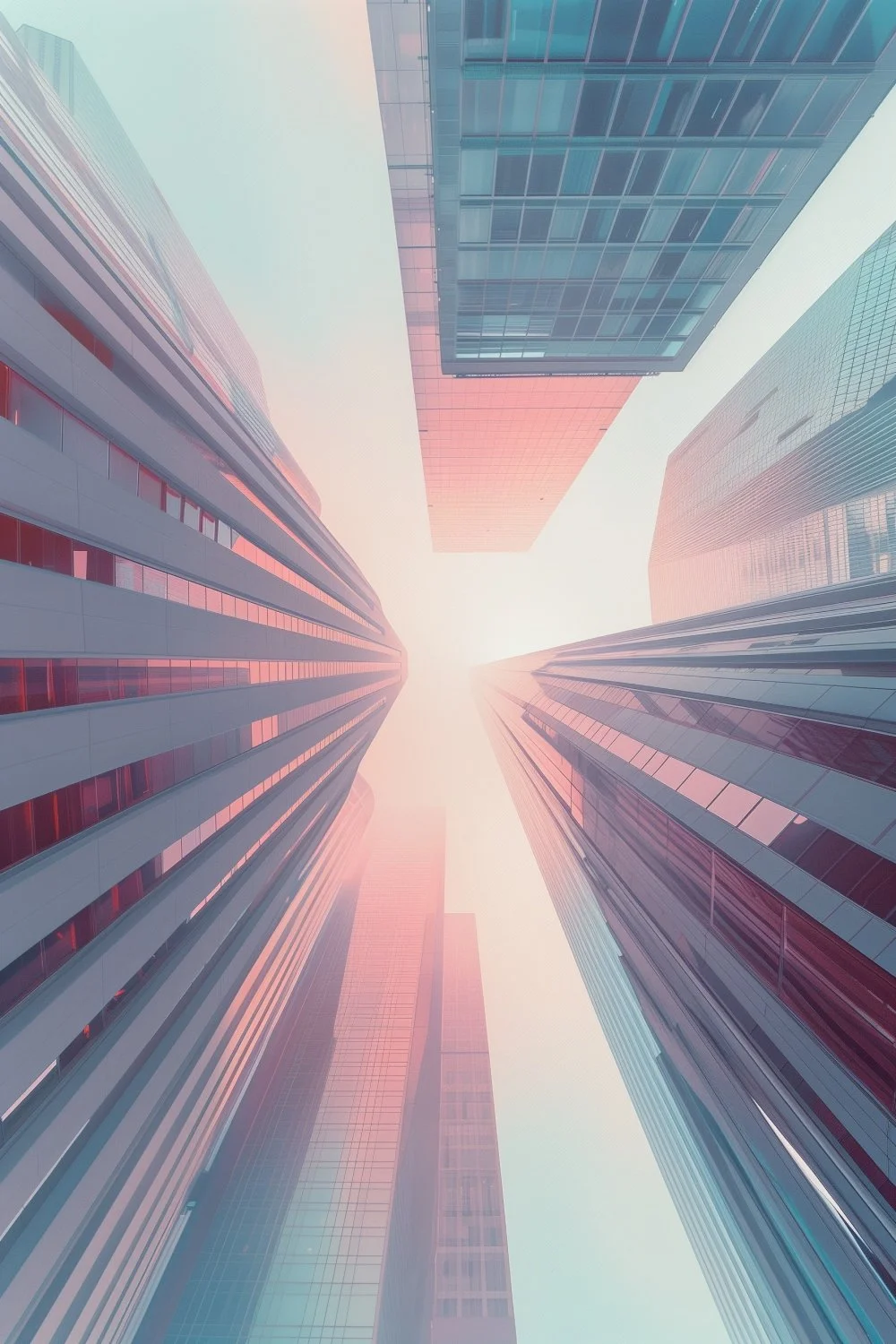 Futuristic Buildings Looking Up At Sky — High Resolution 300 DPI ...