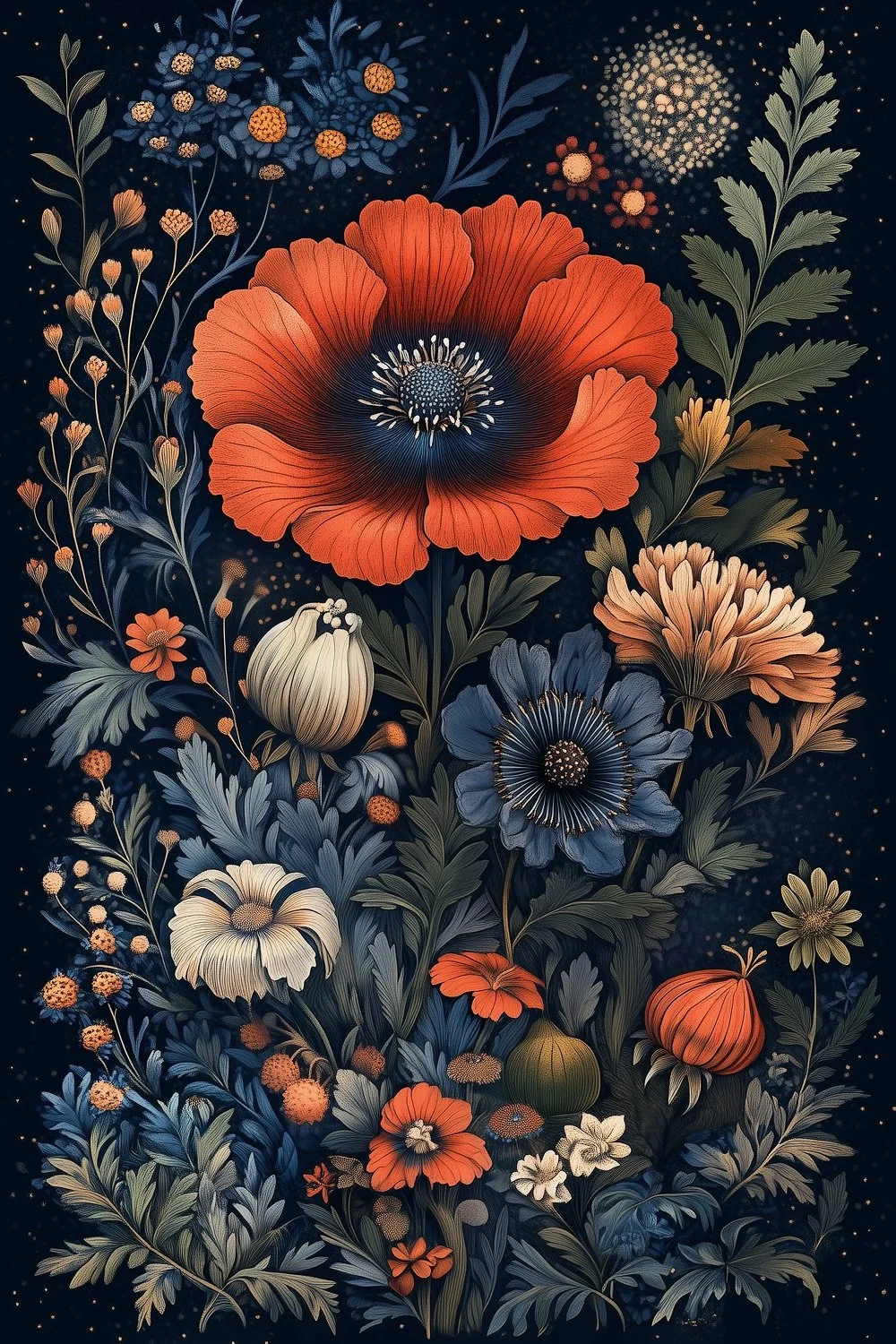 387 Simple Shapes of Abstract Flowers - High-Resolution Image — Nikolay ...