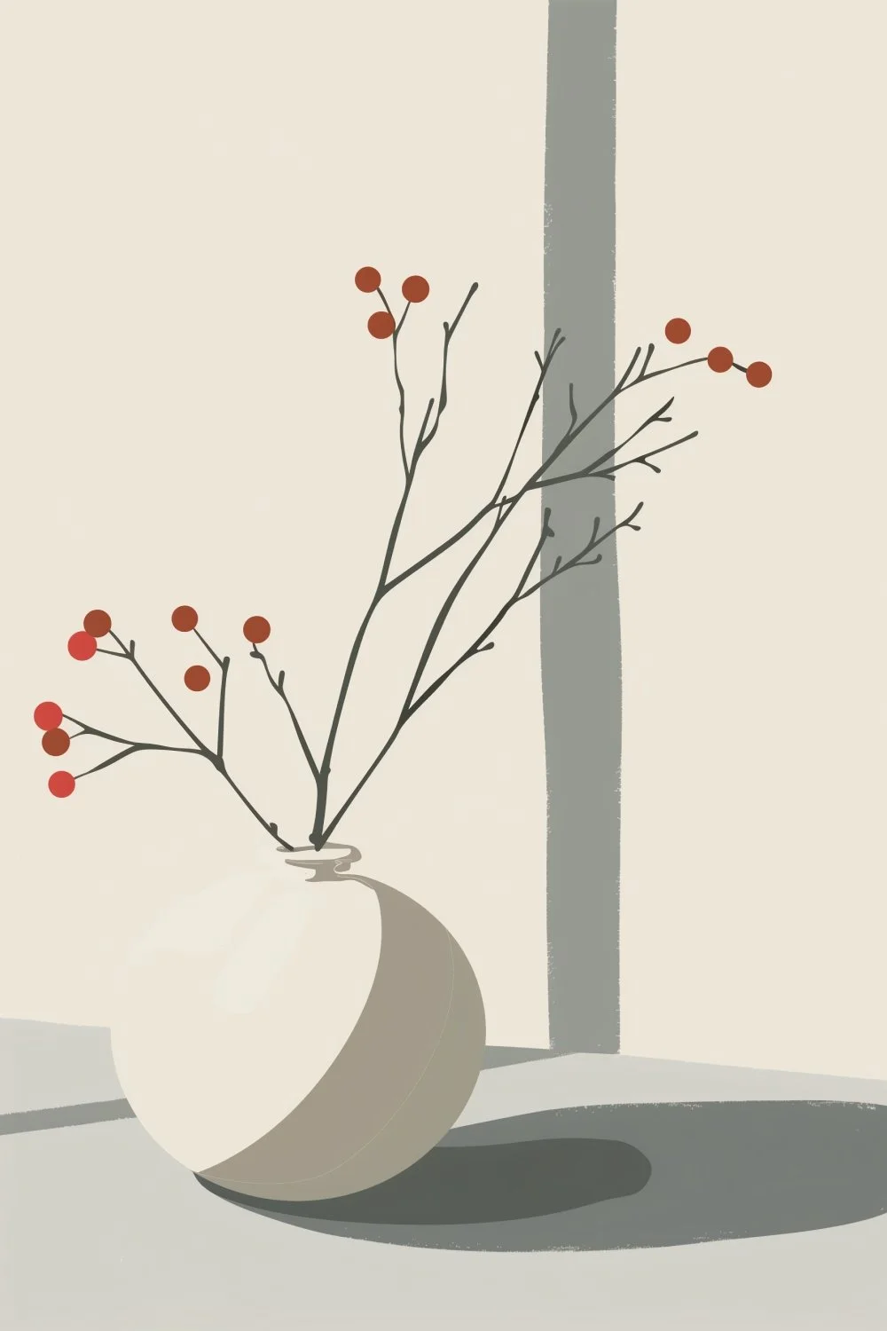 Minimalist Floral Essence of Simplicity — High Resolution 300 DPI ...