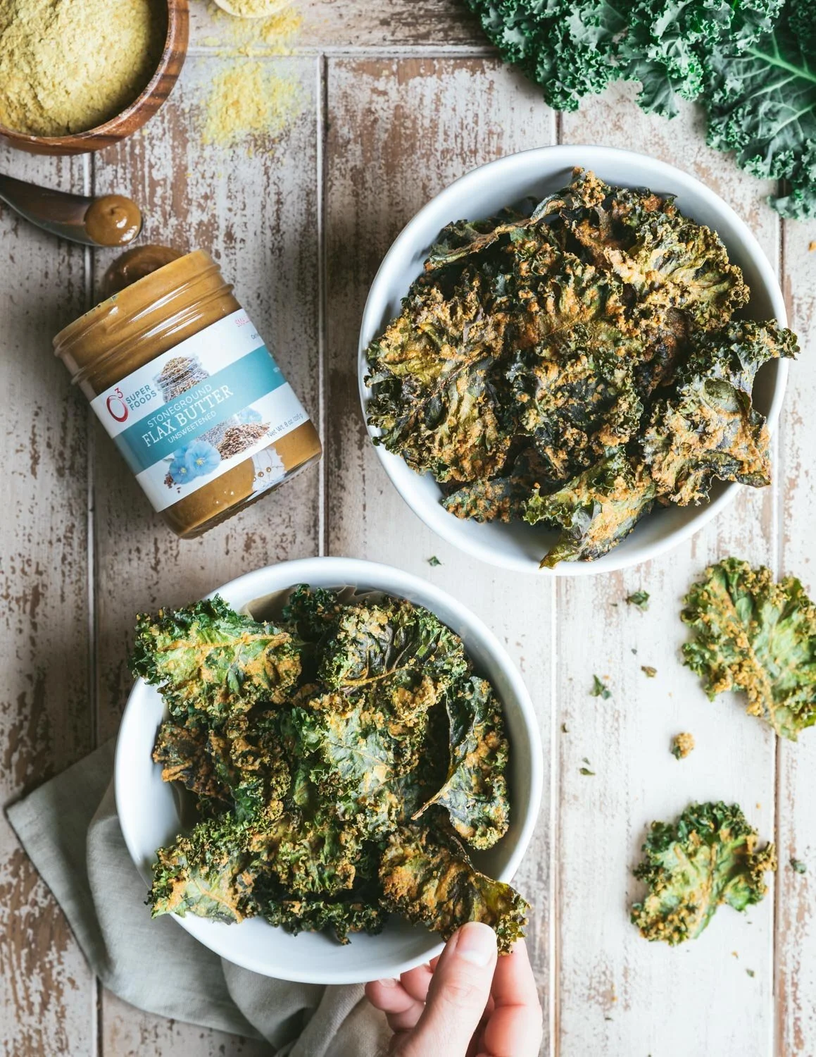 Crispy Cheesy Kale Chips / Vegan & Gluten-Free — Carol's Vegan Kitchen