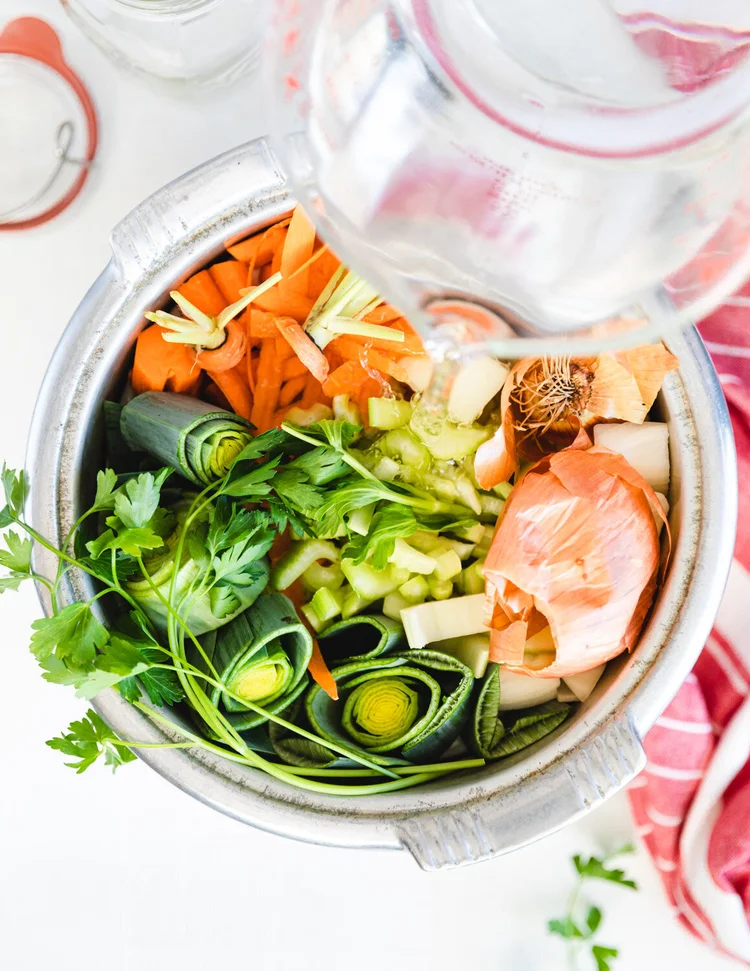 How to Make Vegetable Stock with Kitchen Scraps — Carol's Vegan Kitchen