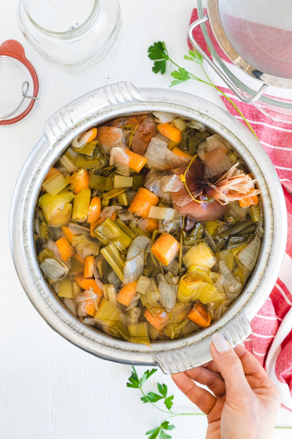 How to Make Vegetable Stock with Kitchen Scraps — Carol's Vegan Kitchen