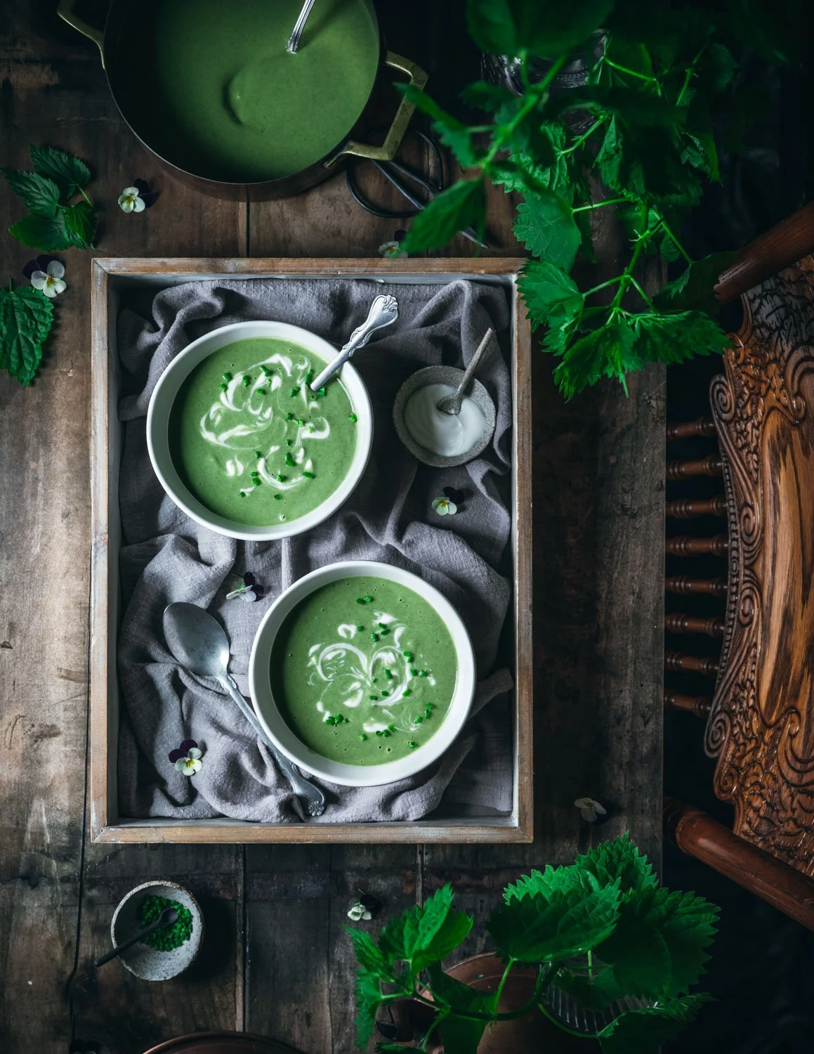Chilled Stinging Nettle Soup — Carol's Vegan Kitchen