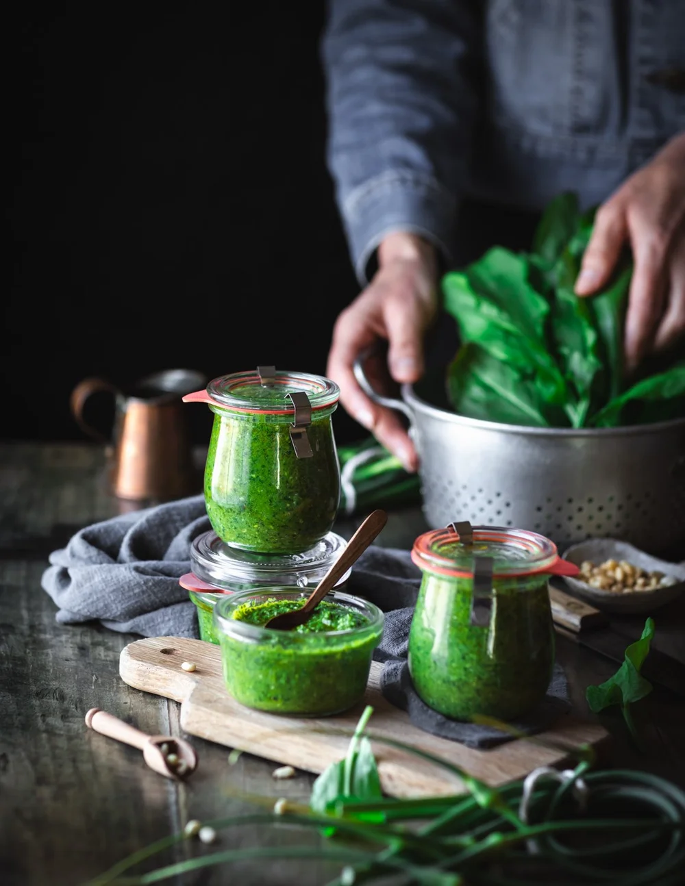 Vegan Sorrel and Garlic Scape Pesto — Vegetafull by Carol