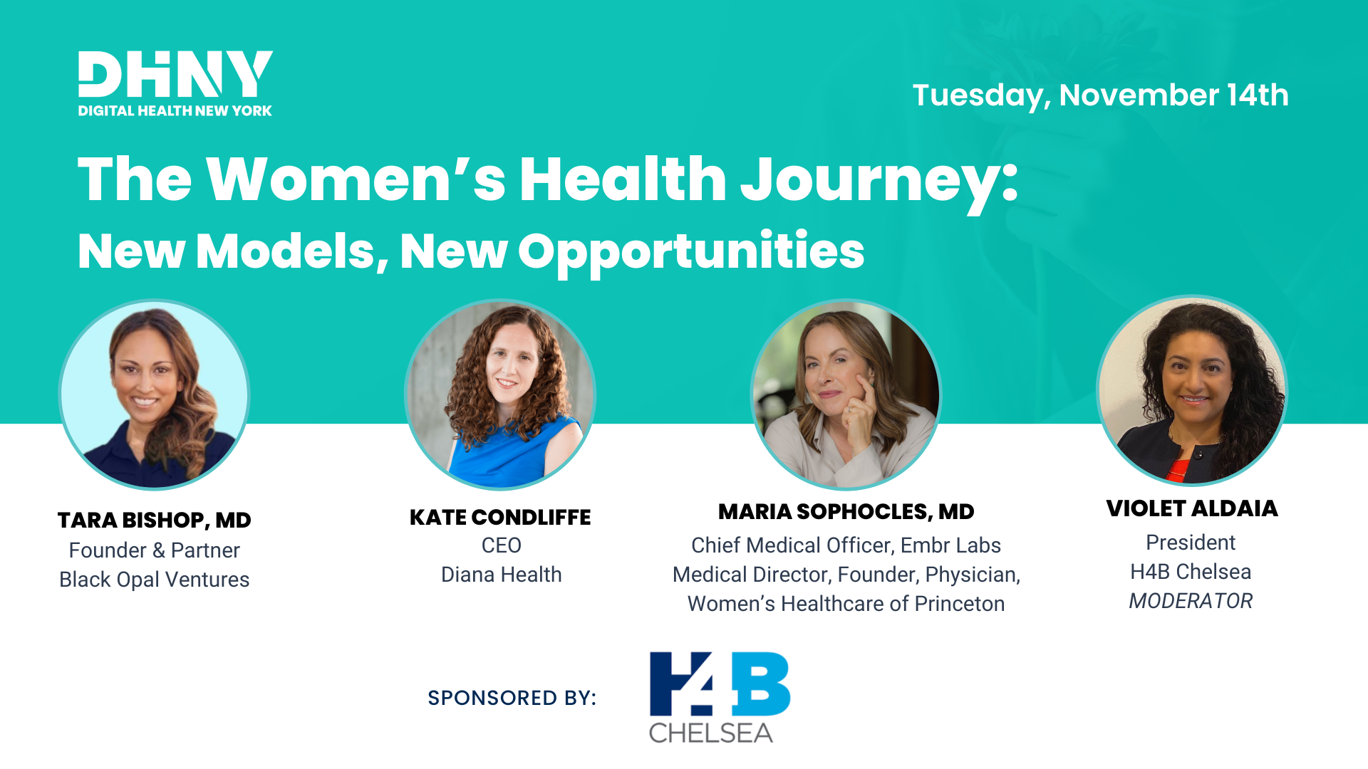 The Women’s Health Journey: New Models, New Opportunities — DHNY