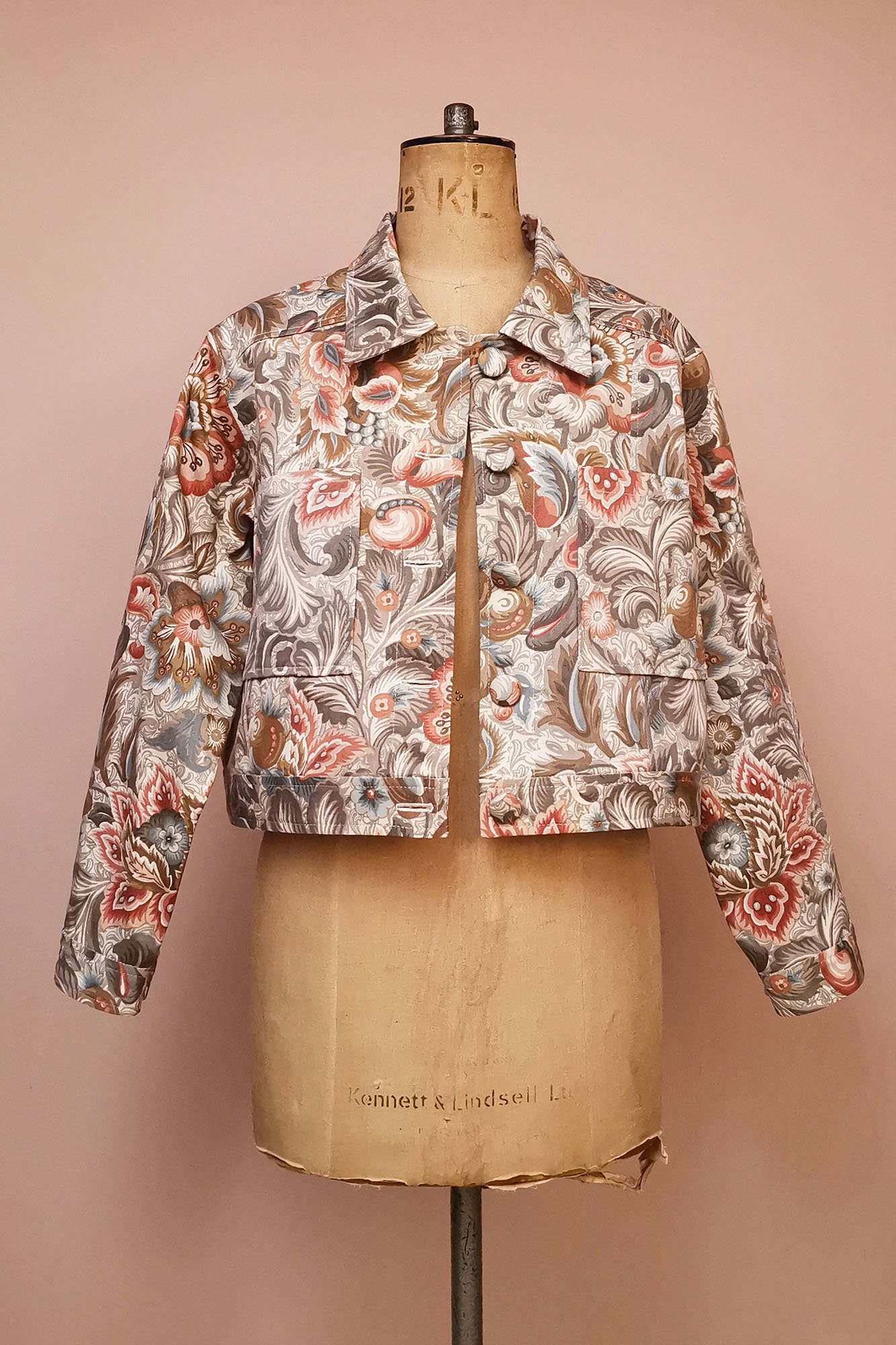 Striking 1970s Floral One Of A Kind Jacket