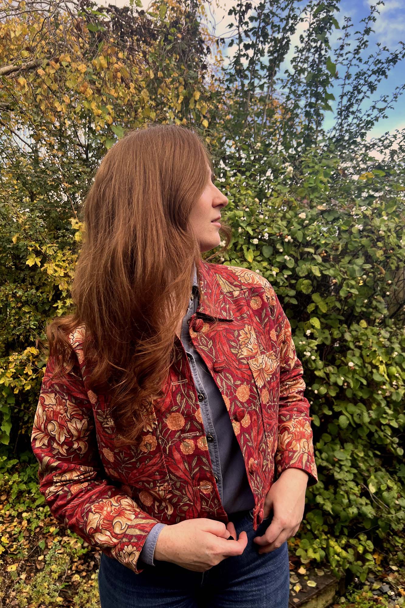 Striking 1970s Floral One Of A Kind Jacket