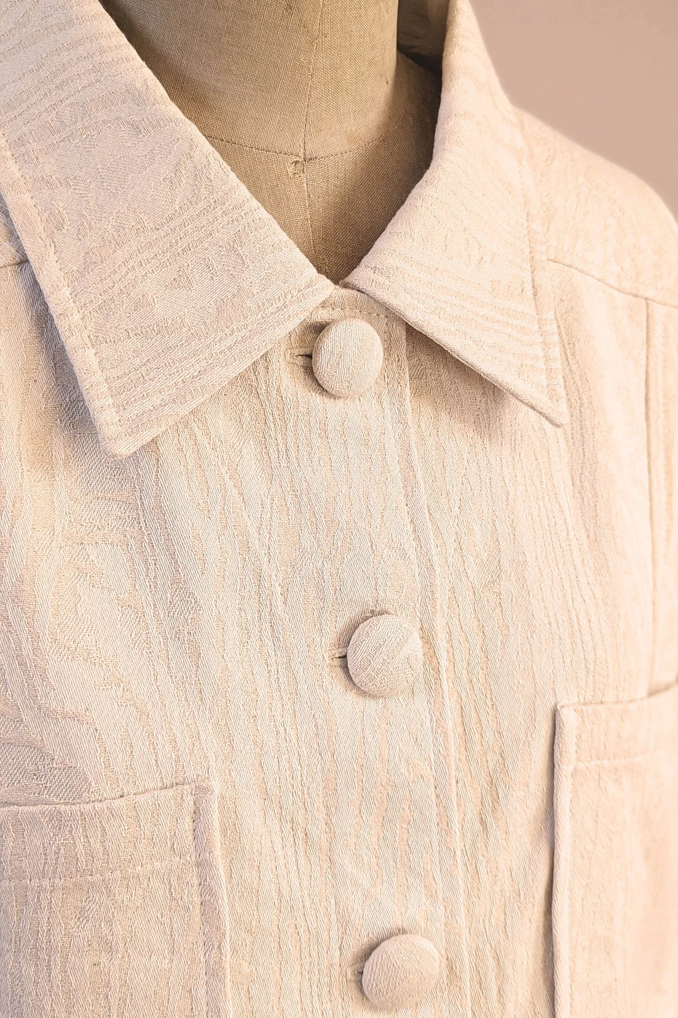 Custom Made Casual Jacket From A Selection Of Vintage Fabrics