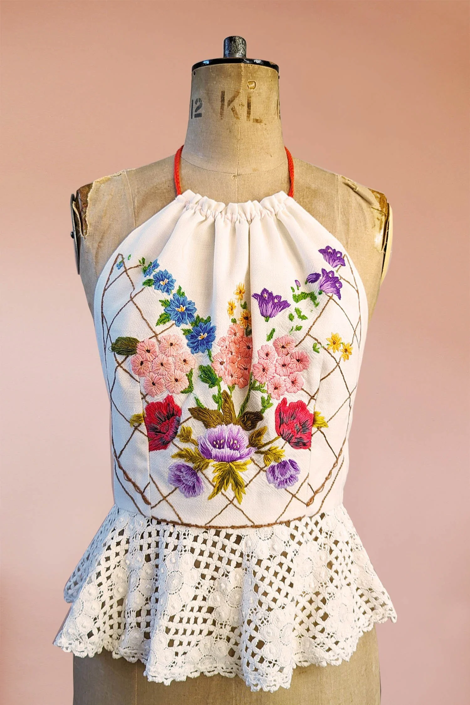 Red and White Gingham Sustainable Summer Top