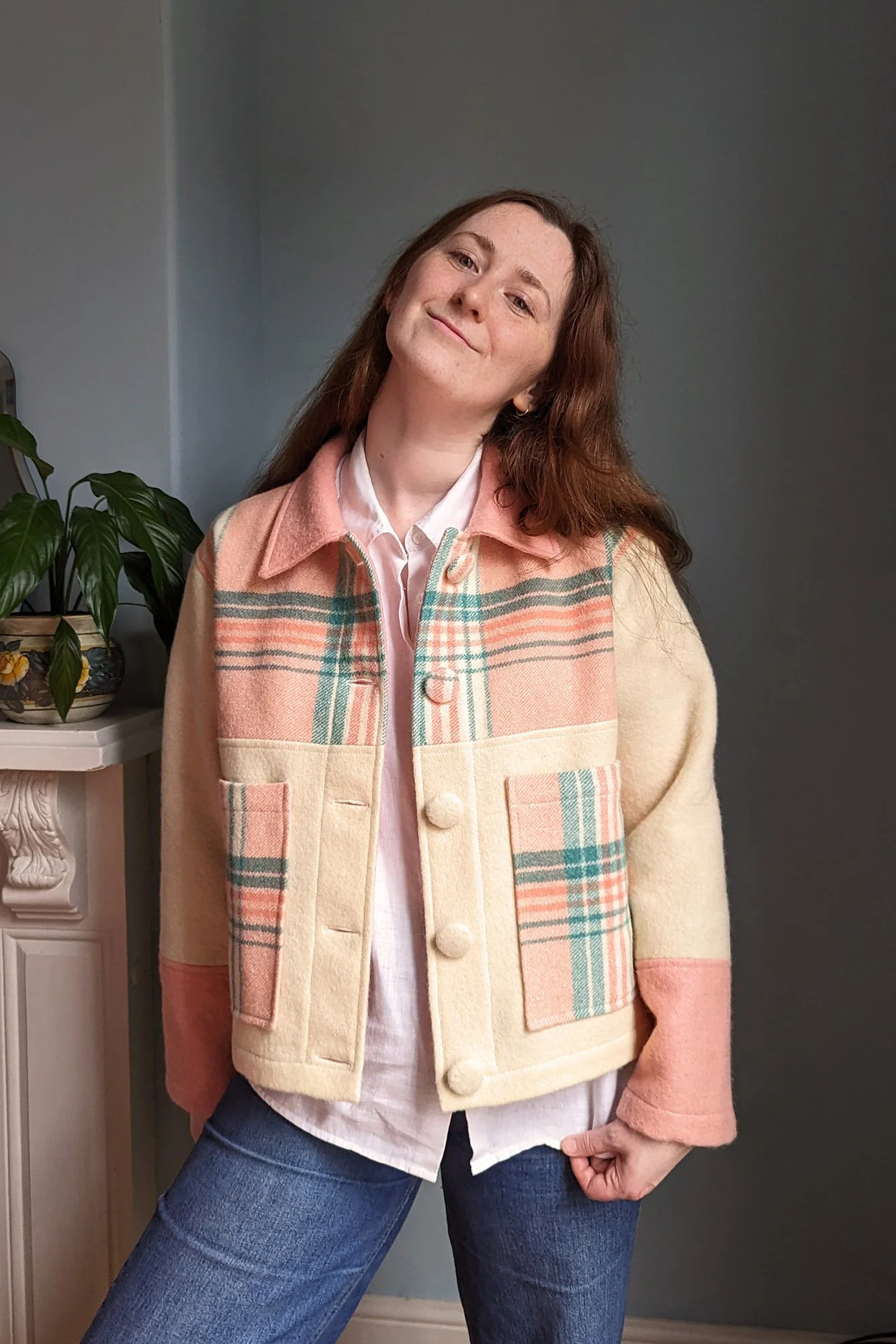 Made To Order Upcycled Wool Blanket Jacket