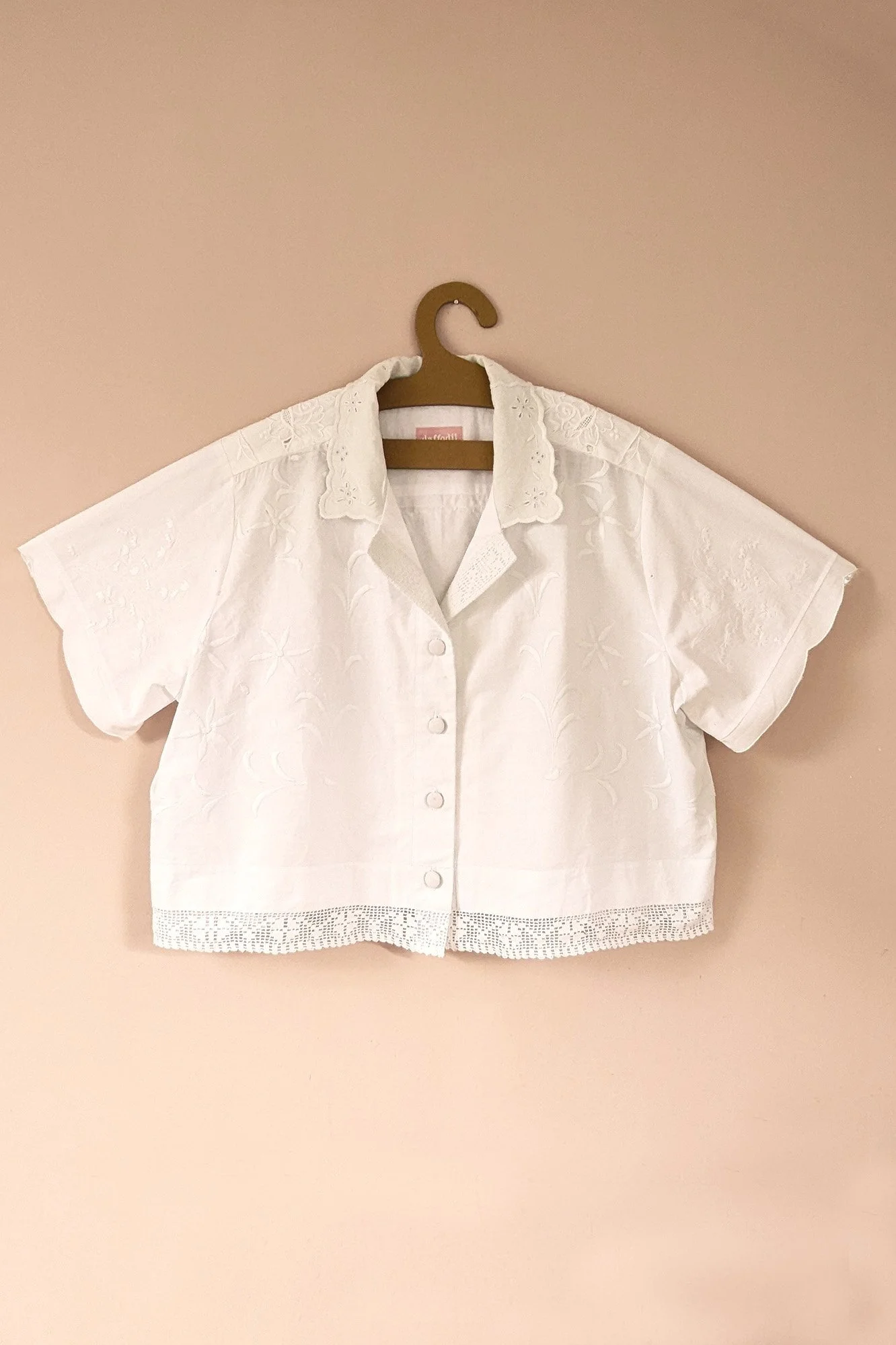 One Of A Kind Hand Embroidered Floral Shirt