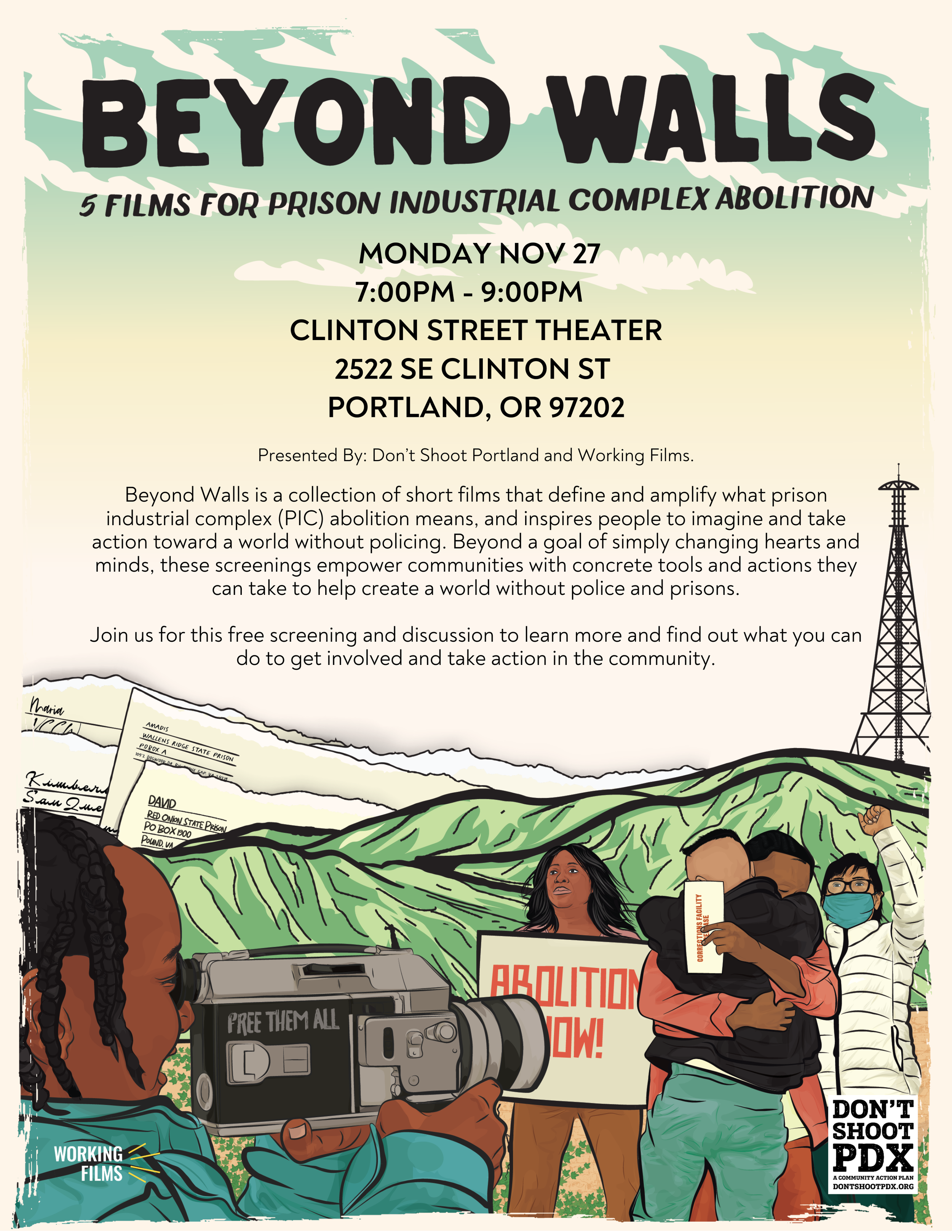 BEYOND WALLS SCREENS IN PORTLAND, OREGON — Don't Shoot PDX