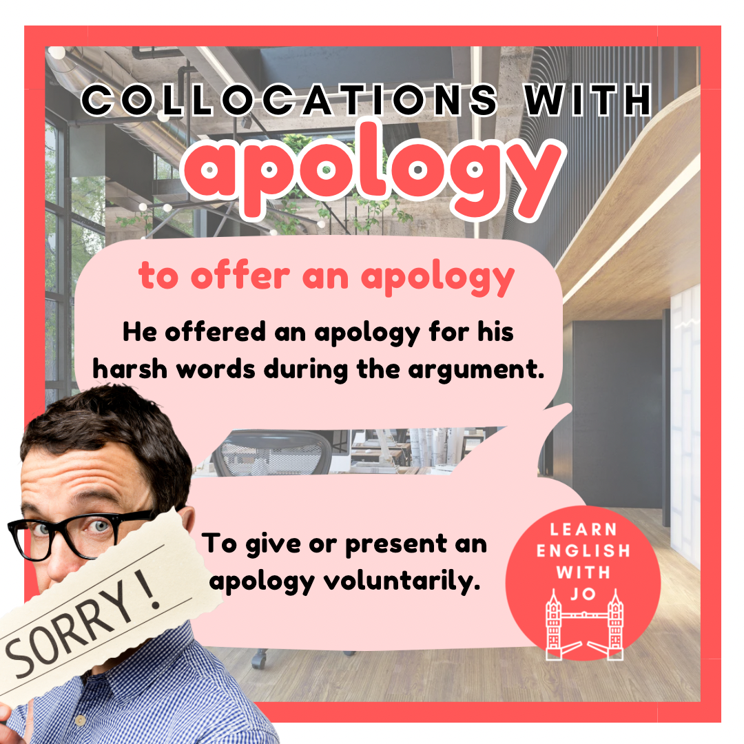 Mastering the Art of the Apology in English: 13 Collocations You Need ...