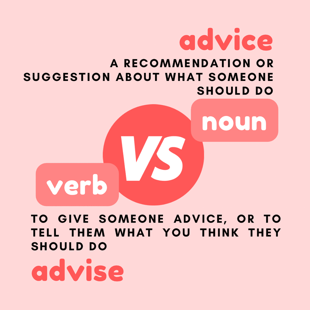 Using Advice vs. Advise in English: A Simple Guide — Learn English With Jo