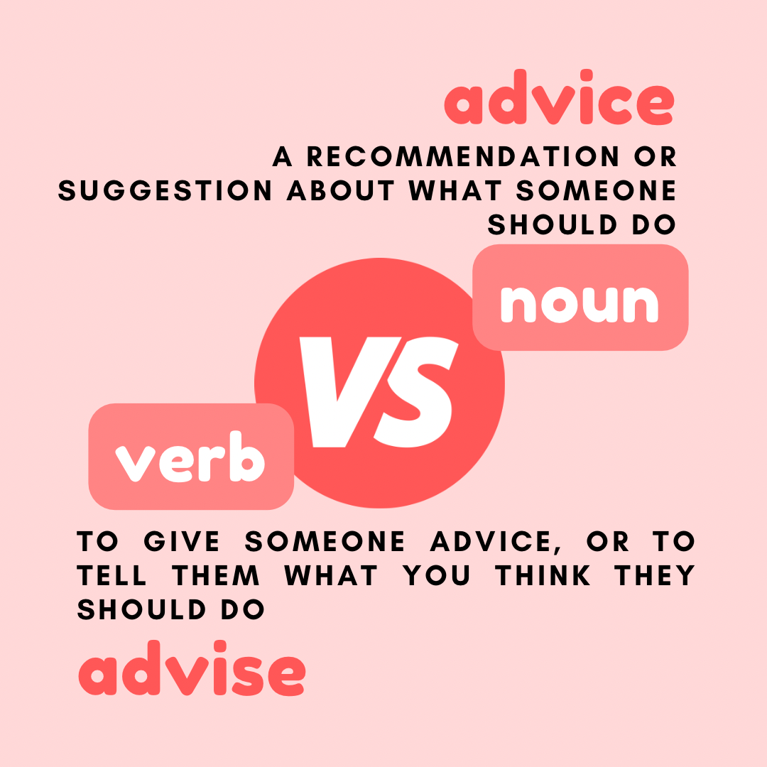 Using Advice vs. Advise in English: A Simple Guide — Learn English With Jo
