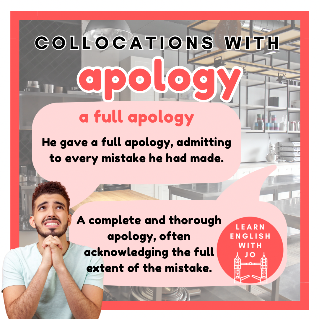 Mastering the Art of the Apology in English: 13 Collocations You Need ...