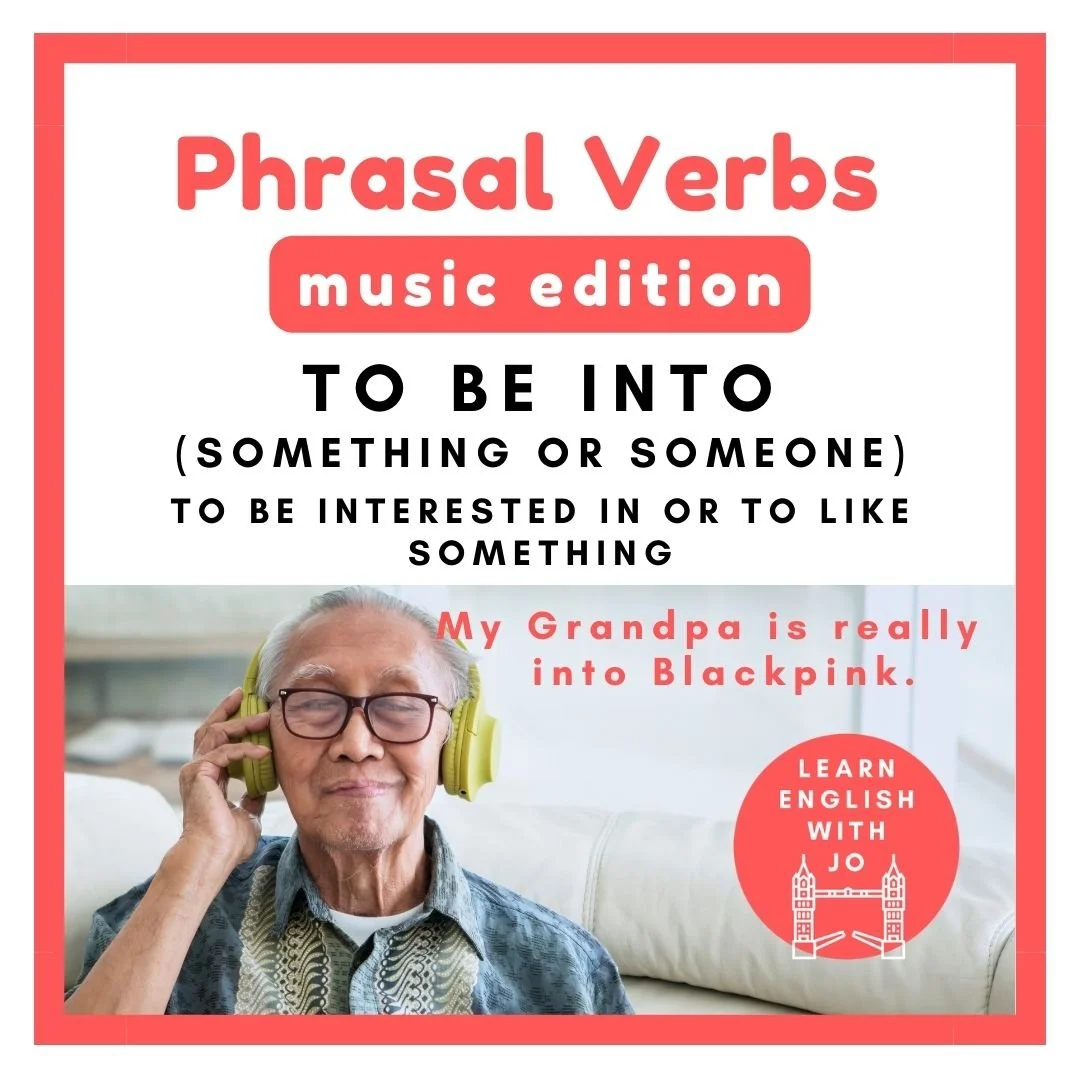 Phrasal verbs for talking about music. — Learn English With Jo