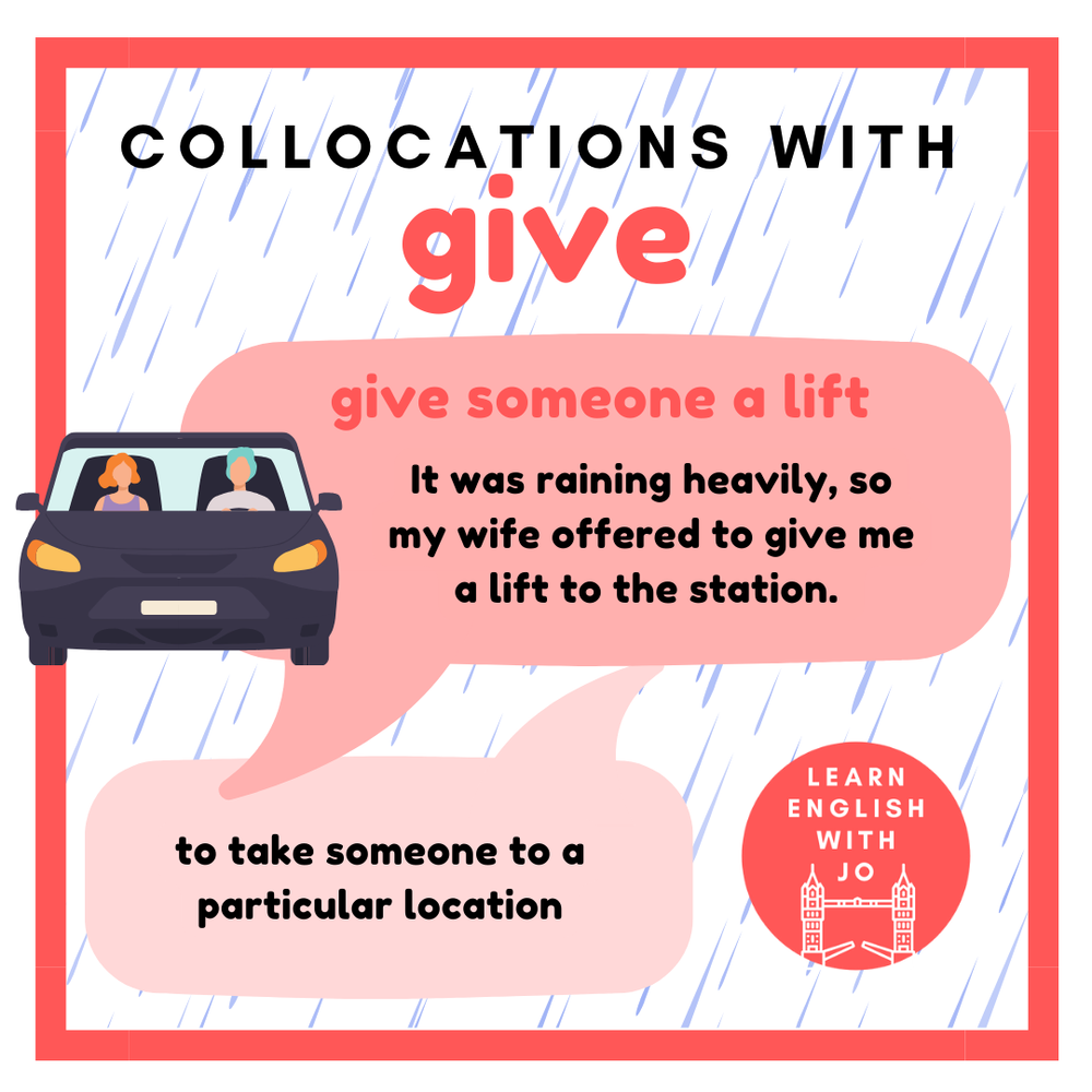 20 essential English collocations with ‘give’ — Learn English With Jo