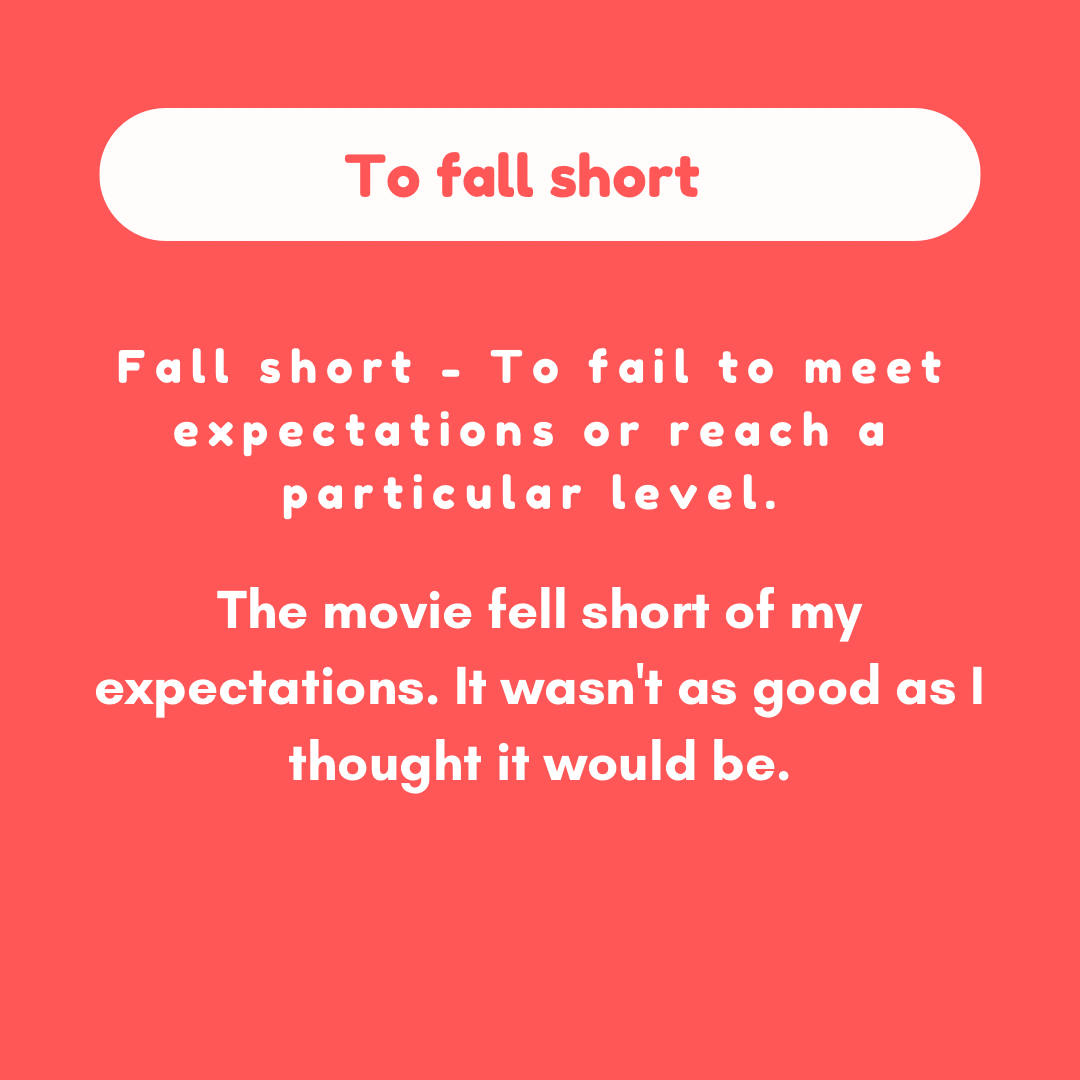Talking about disappointment in English as a second language. — Learn ...