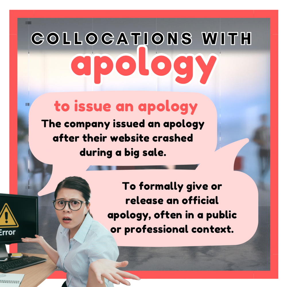 Mastering the Art of the Apology in English: 13 Collocations You Need ...