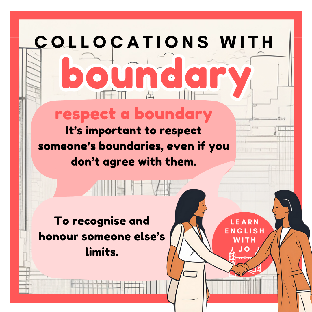 Mastering English Collocations: Talking About Boundaries — Learn ...